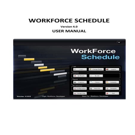 WorkForce Schedule Human Resource Planning Software | PDF | Computer ...