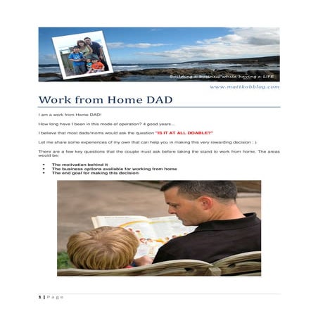 Work from home dad | PDF