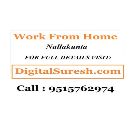 Work from home nallakunta | PPT