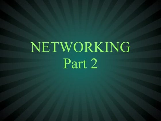 Networking | PPT