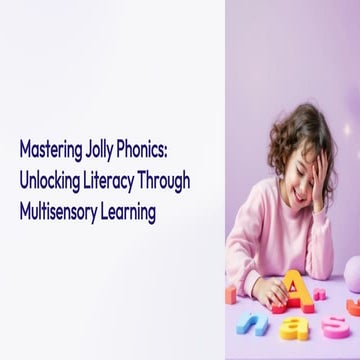 Lesson plan jolly phonics | PDF