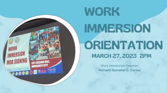 1.Grade 12 Pre-immersion orientation.pptx | Resume Writing and Advice | Job Search