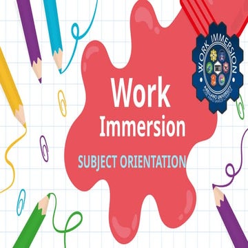 immersionsubjectorientationforshsstudent | PPTX