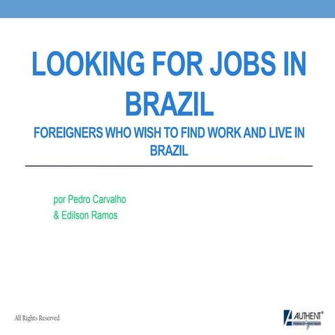 Work in brazil | PPTX