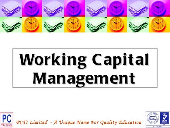 Working capital management ppt | PPTX