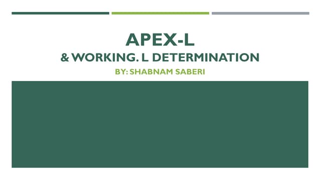 ELECTRONIC APEX LOCATOR (EAL) | PPTX