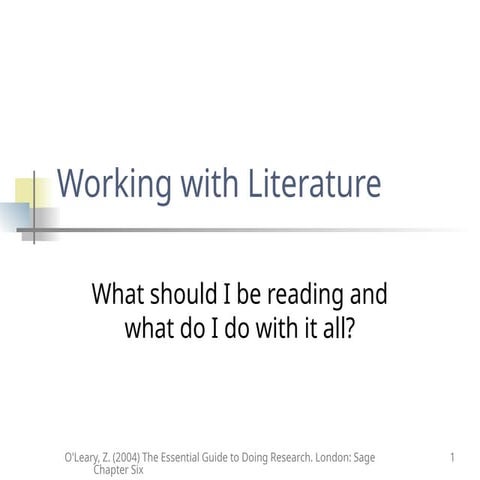 Working-with-Literature modern literature | PPT