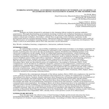 Working Knowledge | PDF