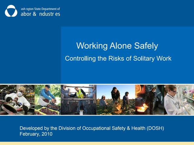 Lone Worker Safety - Lone Worker Policy Checklist 1.0
