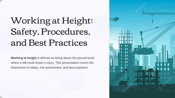 Presentation working at height | PPTX