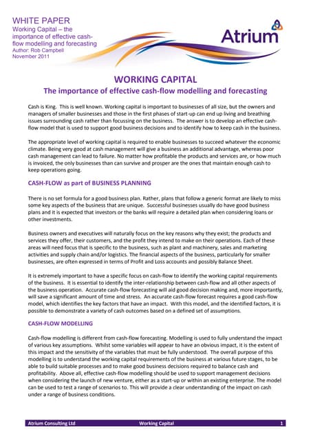 Importance Of Thorough Working Capital Analysis | PPT