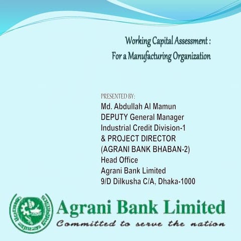 Working capital assessment | PPT