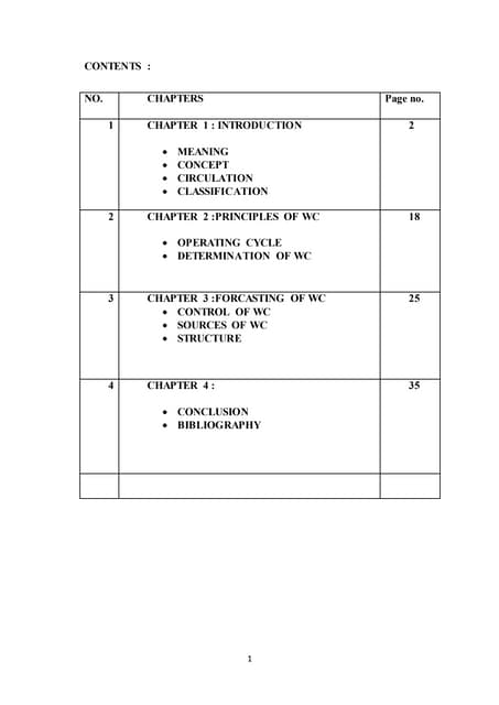 WORKING CAPITAL MANAGEMENT | PDF
