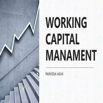 Working capital management | PPTX