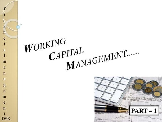 Working capital management ppt | PPT