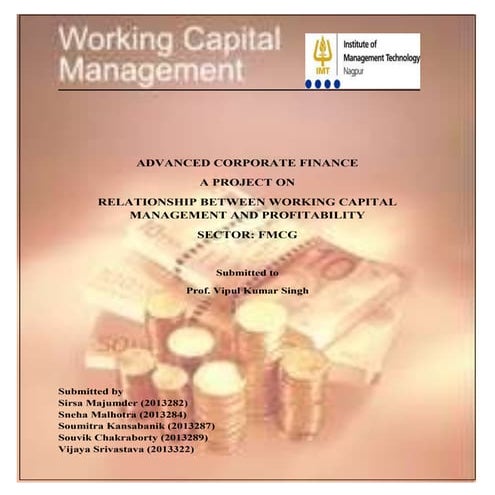 Relationship between working capital management nd profitability | PDF