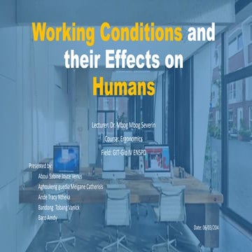 Working Conditions and Their Effects on Humans.pptx
