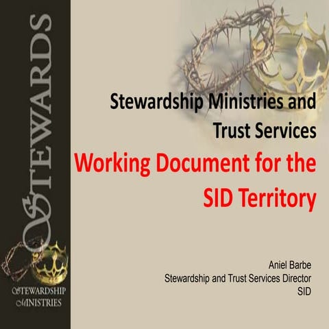 Working Document For the SID Territory | PPTX