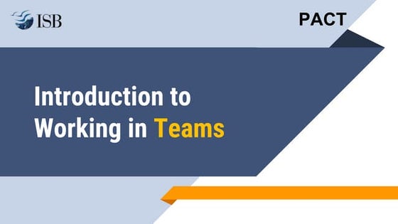 The basics of teamwork and collaboration wbt | PPTX