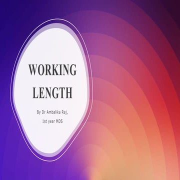 Working length | PPTX