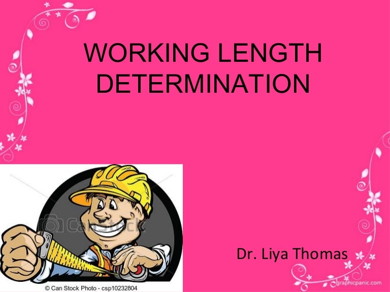 Working length determination