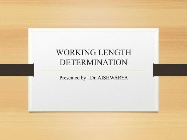 ELECTRONIC APEX LOCATOR (EAL) | PPTX