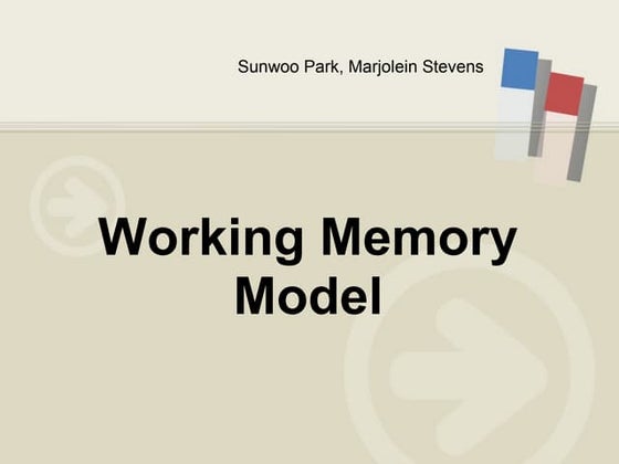 Working memory model | PDF
