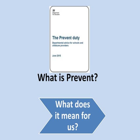 Prevent strategy resources for staff working in WorkPlace Learning | PPTX