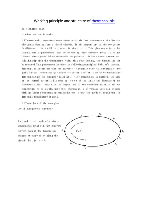 14 common questions about thermocouple temperature measurement | PDF