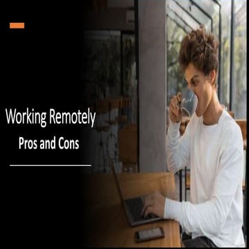 Remote Working - the pros and cons | PPTX