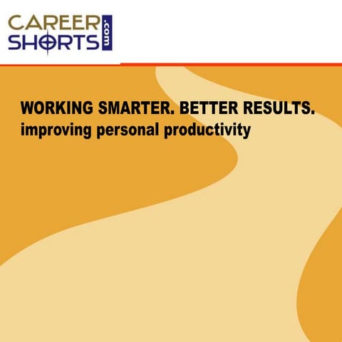 Working smarter better results | PPTX