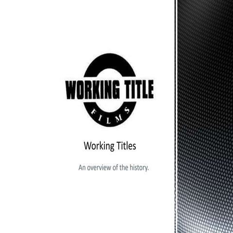 Working titles | PPT