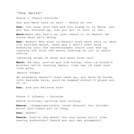 Media script – opening scene | DOCX