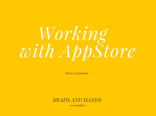 Working With App Store Ppt 5481