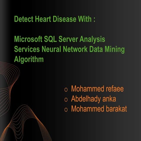 MS SQL SERVER:Microsoft neural network and logistic regression | PPTX