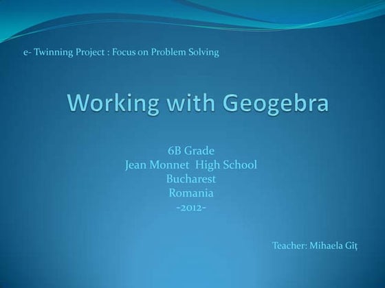 Geogebra | PPT