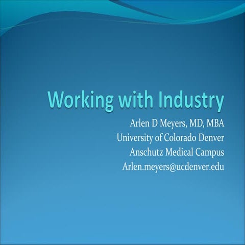 Working with industry | PPT