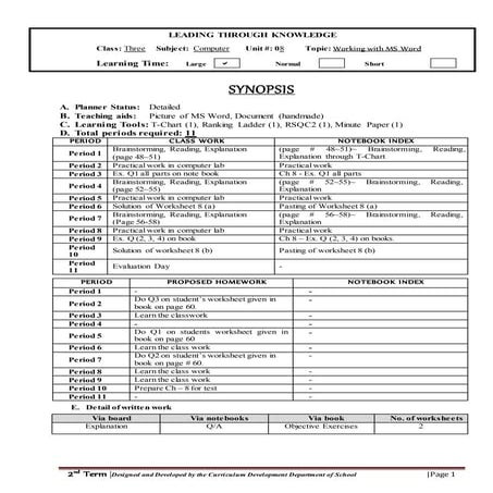 Working with MS word | DOCX