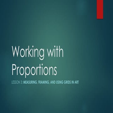 Working with Classical Human Proportions | PPTX