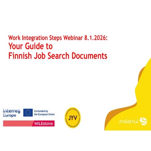 Work Integration Steps Webinar_Your Guide to Finnish Job Search ...