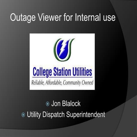 CSU Electric Outage Viewer | PPTX
