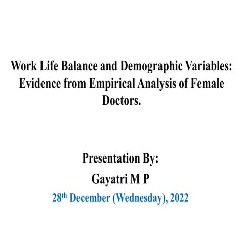 Work Life Balance and Demographic Variables.pdf