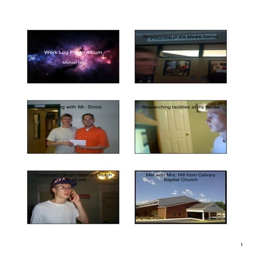 Work log photo album | PDF