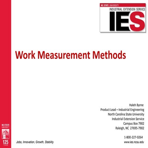 Work Measurement direct and indirect time study | PDF