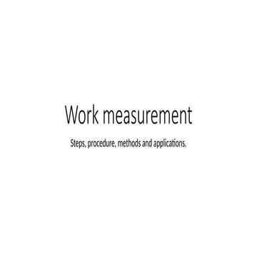 Work measuressssssssssssssssssssssssssment ppt.pptx