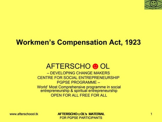 Workmen compensation | PPT