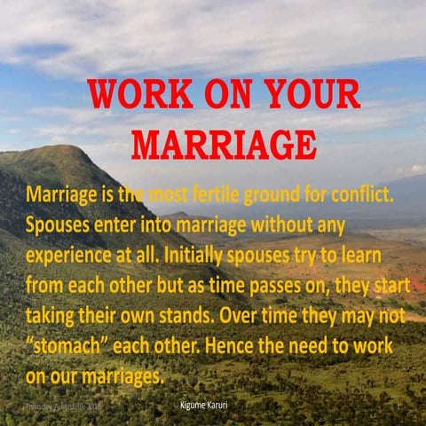 Work on Your Marriage | PPT