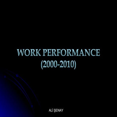 Work Performance | PPS