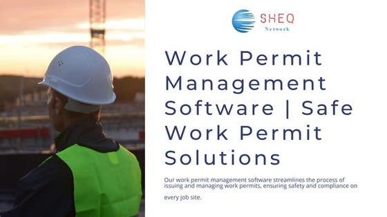 Permit to Work Software and Solutions for Contractor Safety | PPTX