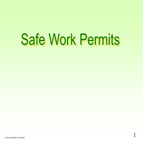 WORK PERMITS.ppt | PPT